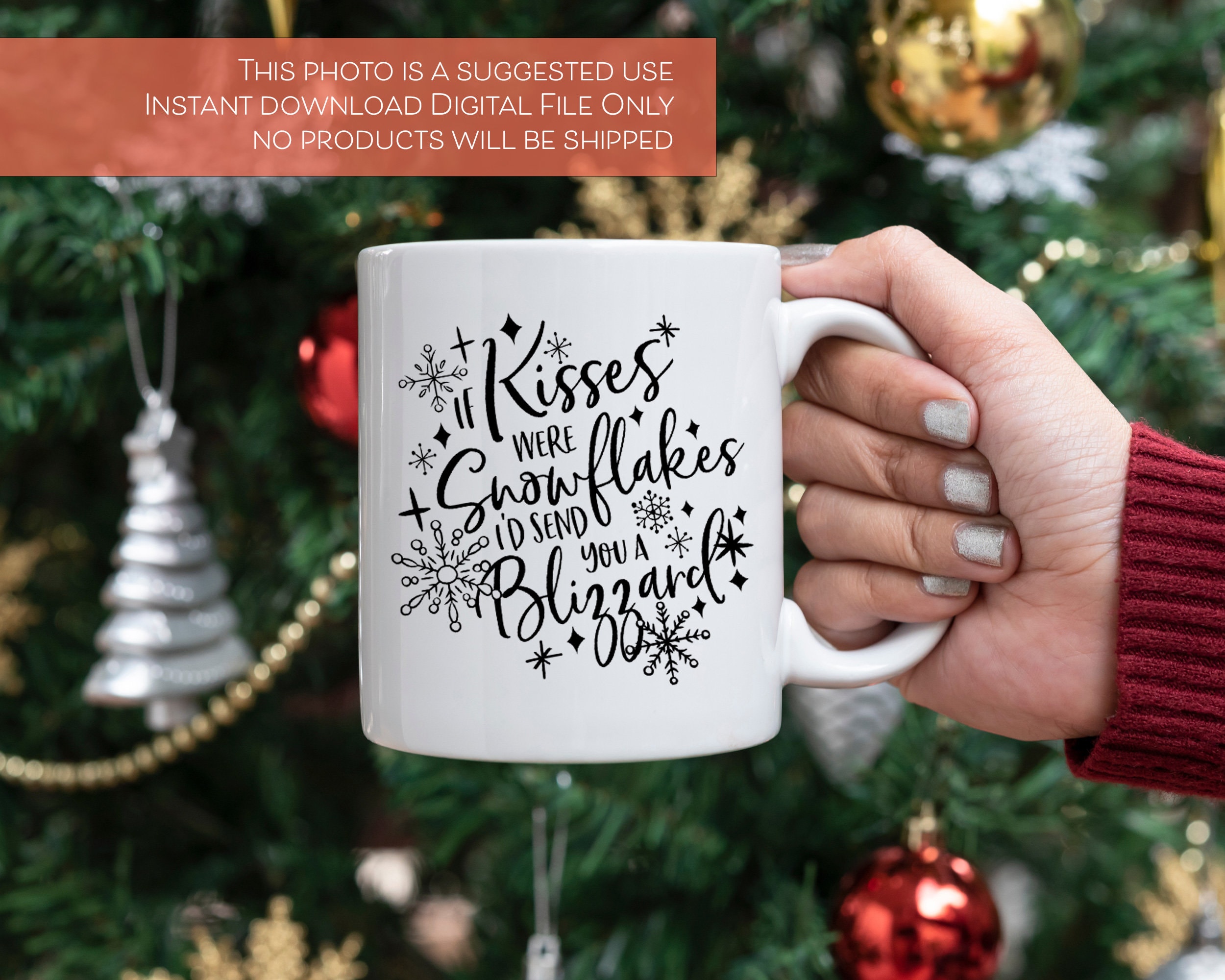 If Kisses Were Snowflakes I'd Send You a Blizzard - Etsy