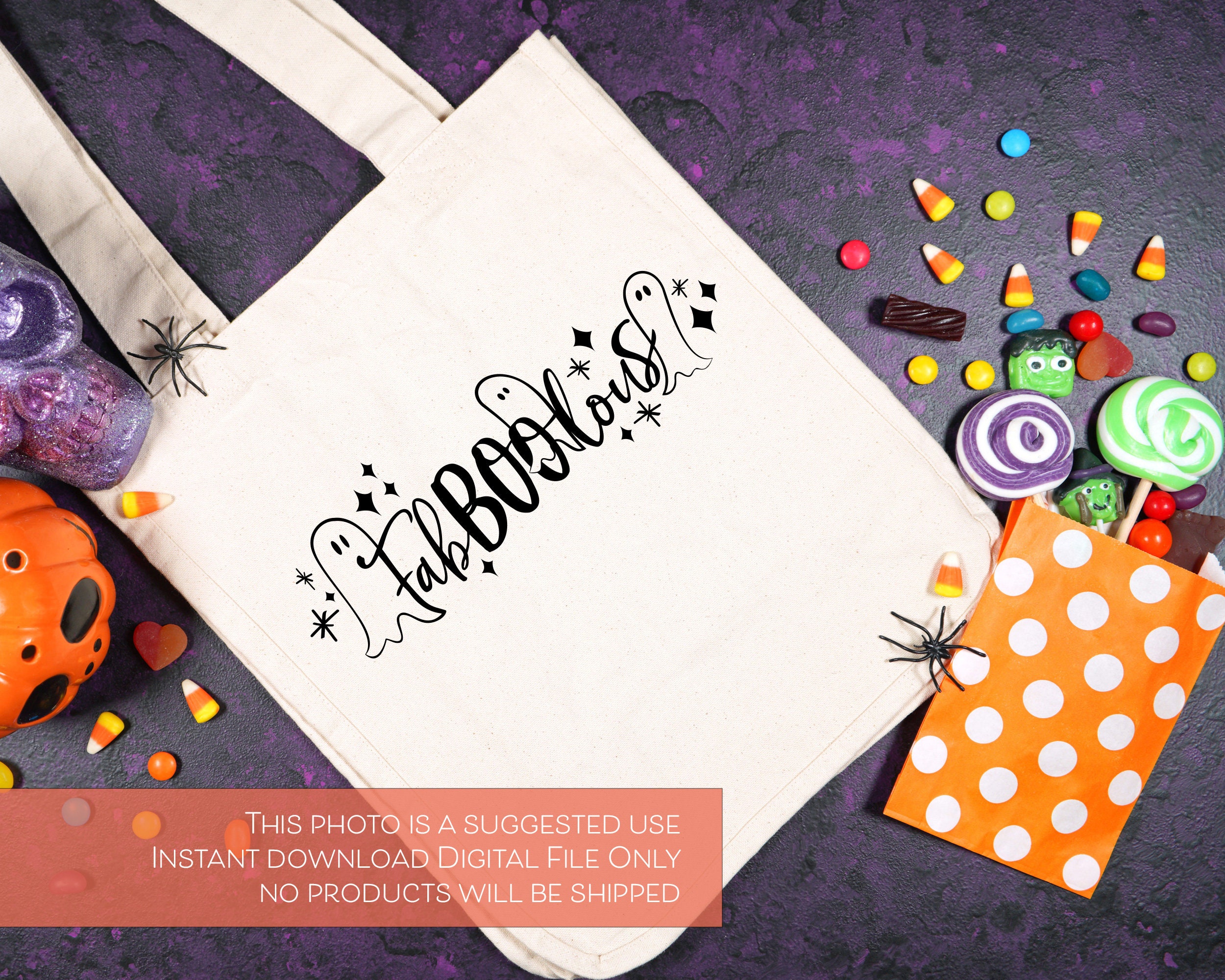 Fa Boo Lous Halloween SVG File, Hand Drawn Style With Fun Ghosts and ...