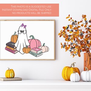 Pastel Halloween Clipart Bundle, Halloween Pngs and Svgs, Cute Ghosts ...