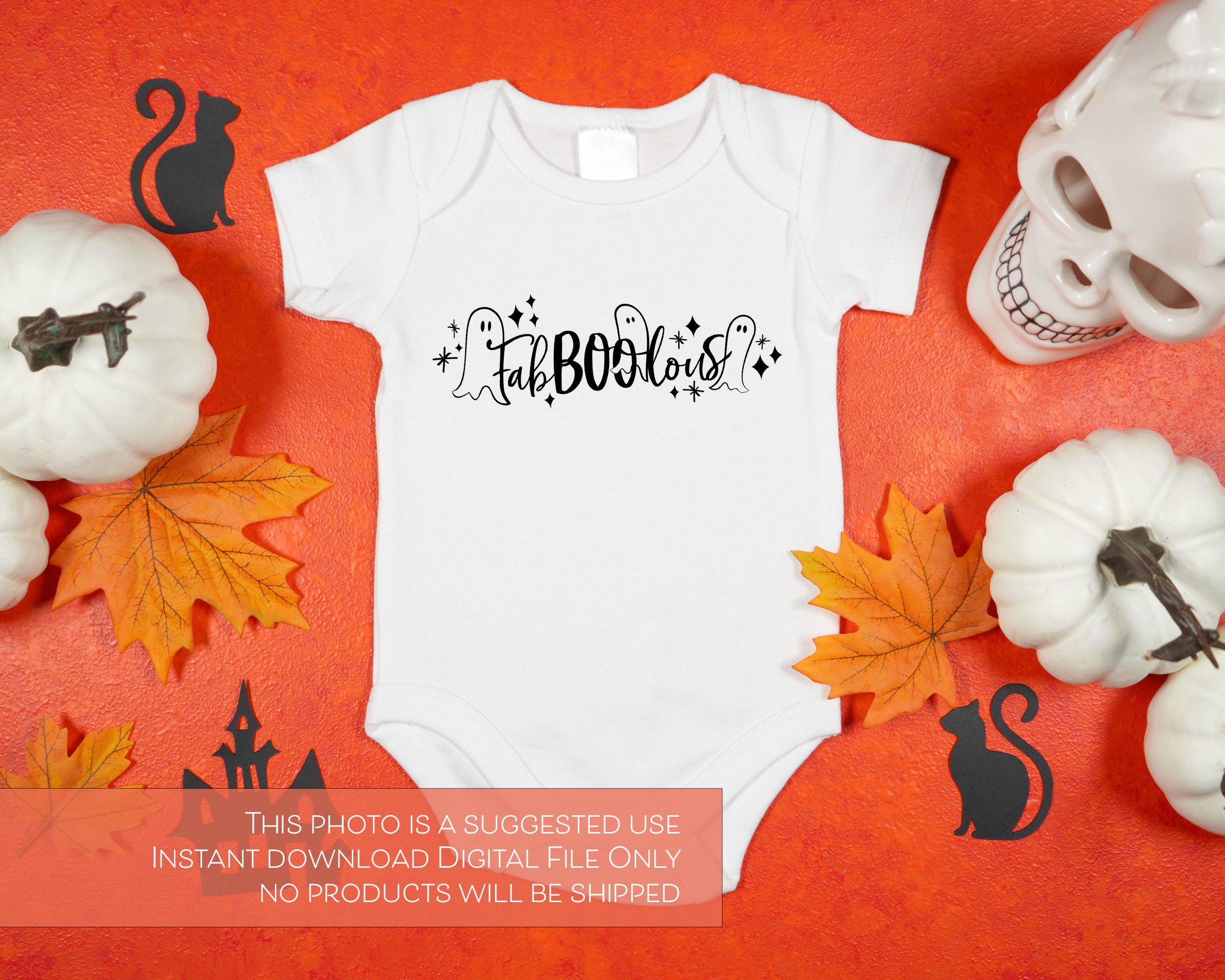 Fa Boo Lous Halloween SVG File, Hand Drawn Style With Fun Ghosts and ...