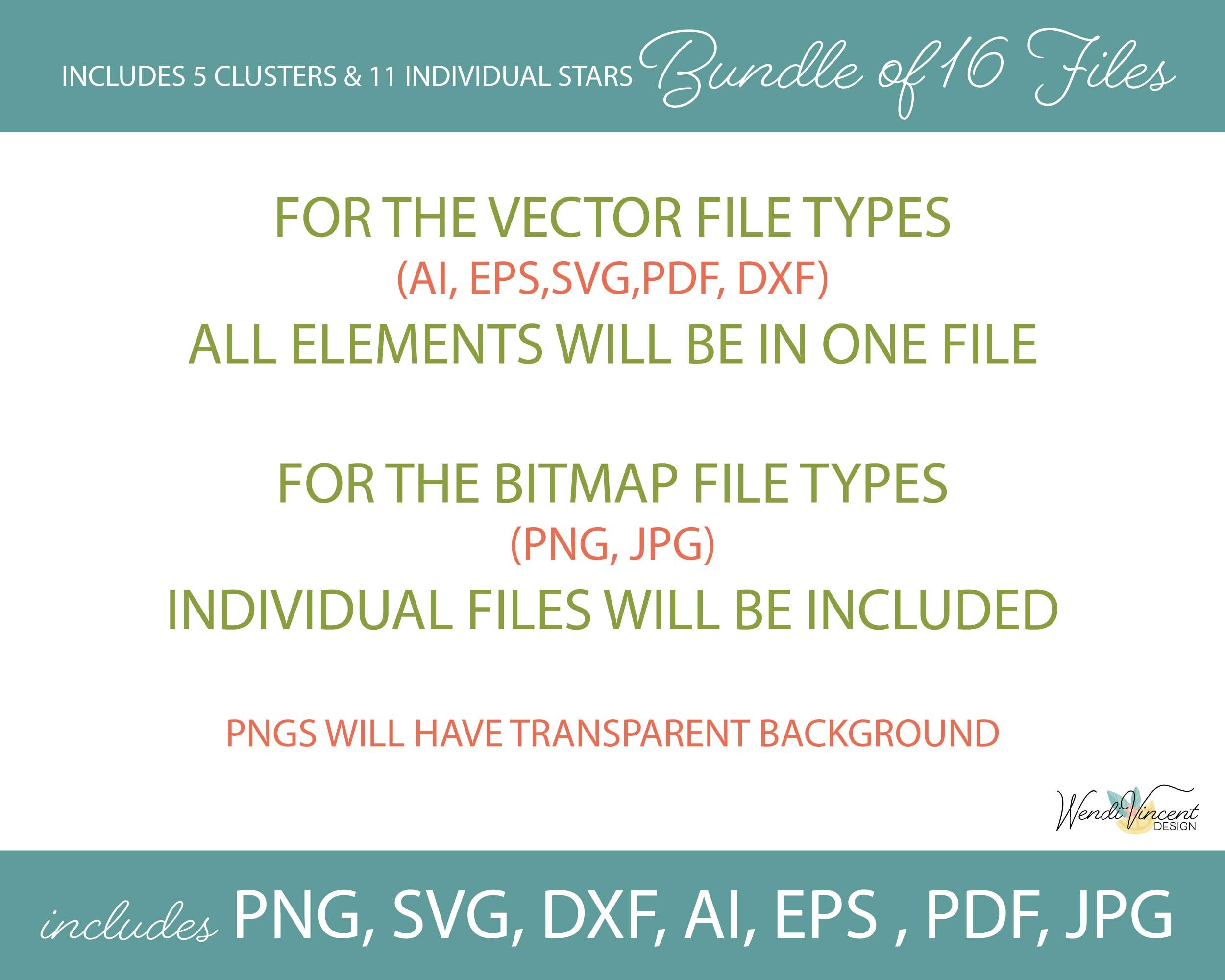 Sparkle Starbursts SVG Bundle Fun Mid-century Style - Etsy