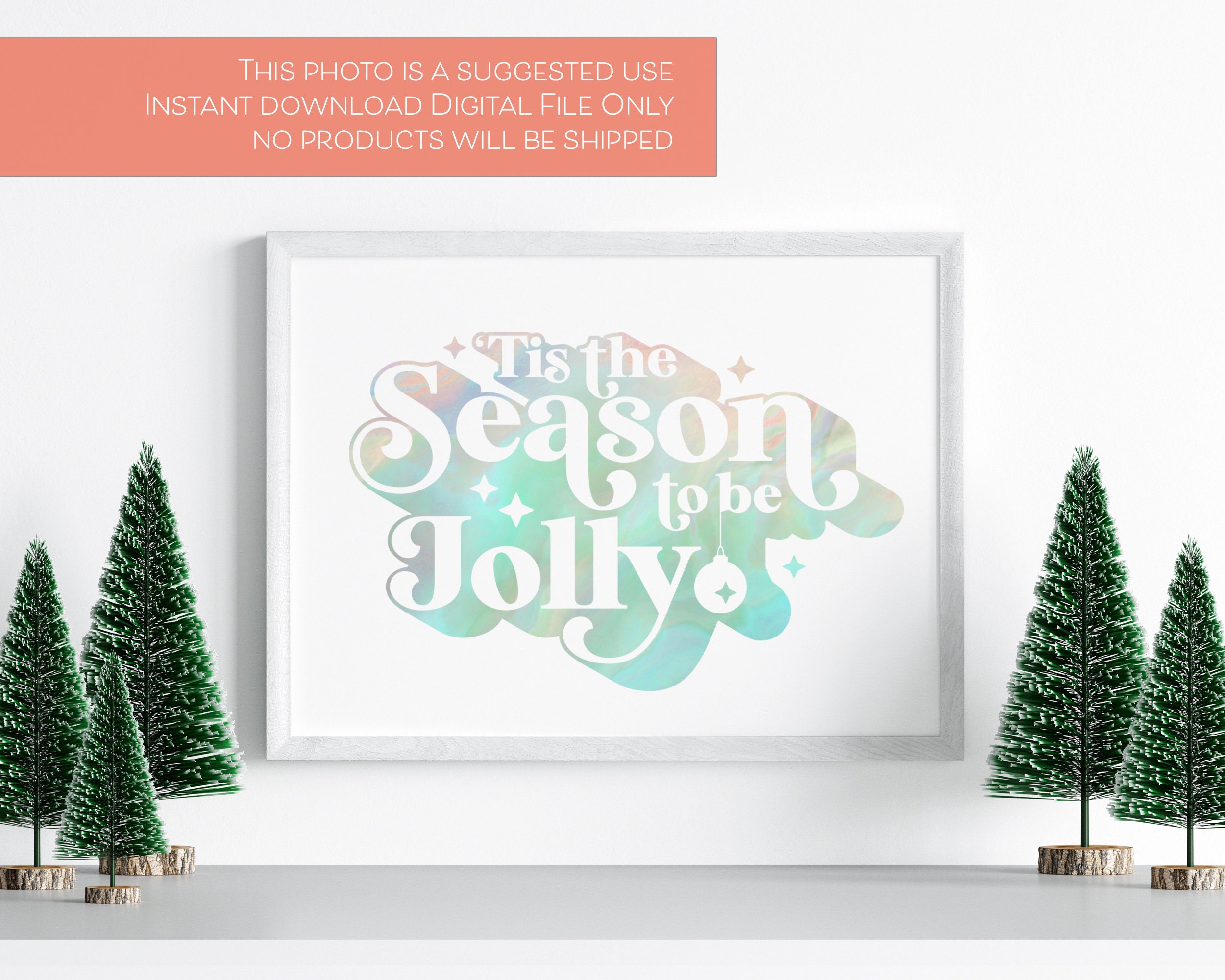 Tis the Season to Be Jolly Christmas SVG File, Great for HTV, Vinyl ...