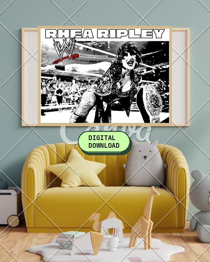 Rhea Ripley Mamis Always on Top Poster, WWE Print, Wrestling Wall Art ...