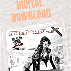 Rhea Ripley Mamis Always on Top Poster, WWE Print, Wrestling Wall Art ...