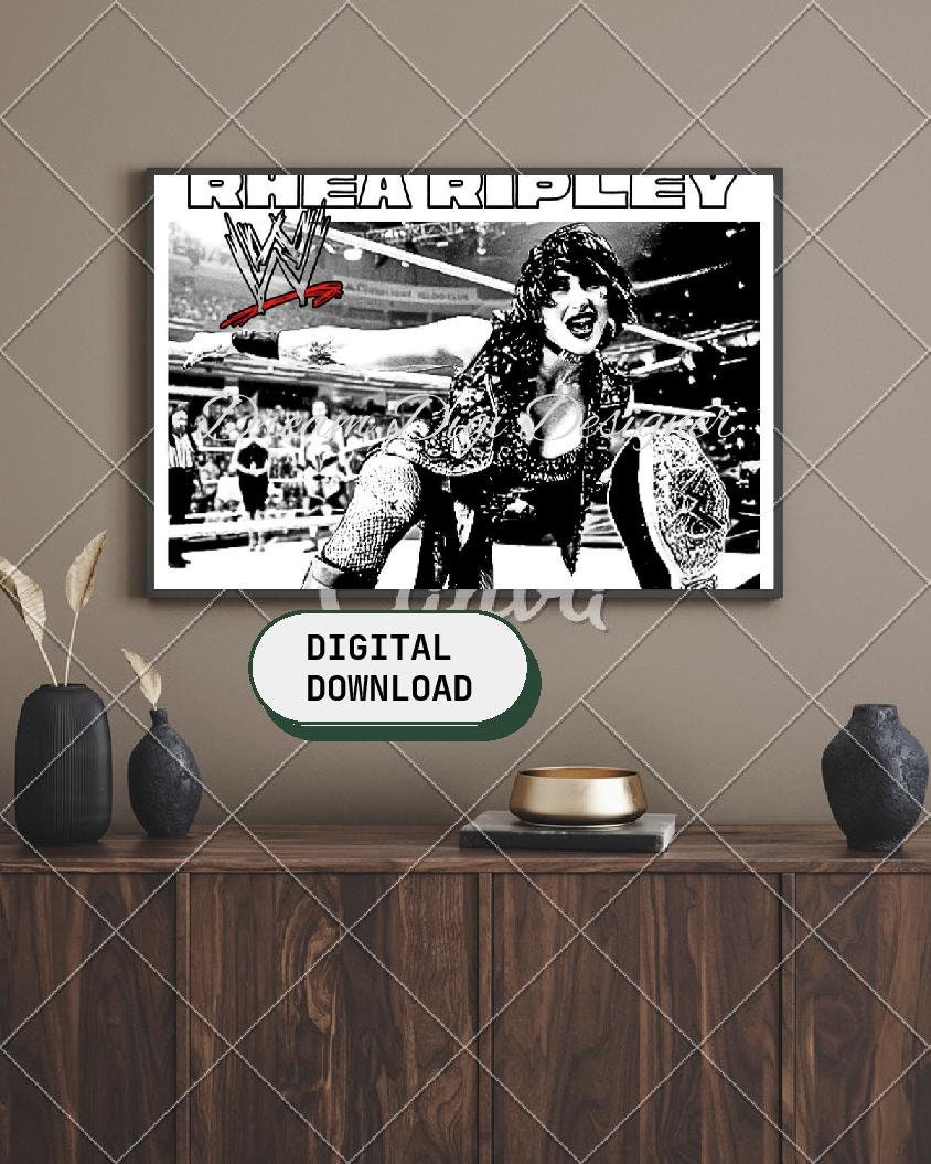 Rhea Ripley Mamis Always on Top Poster, WWE Print, Wrestling Wall Art ...