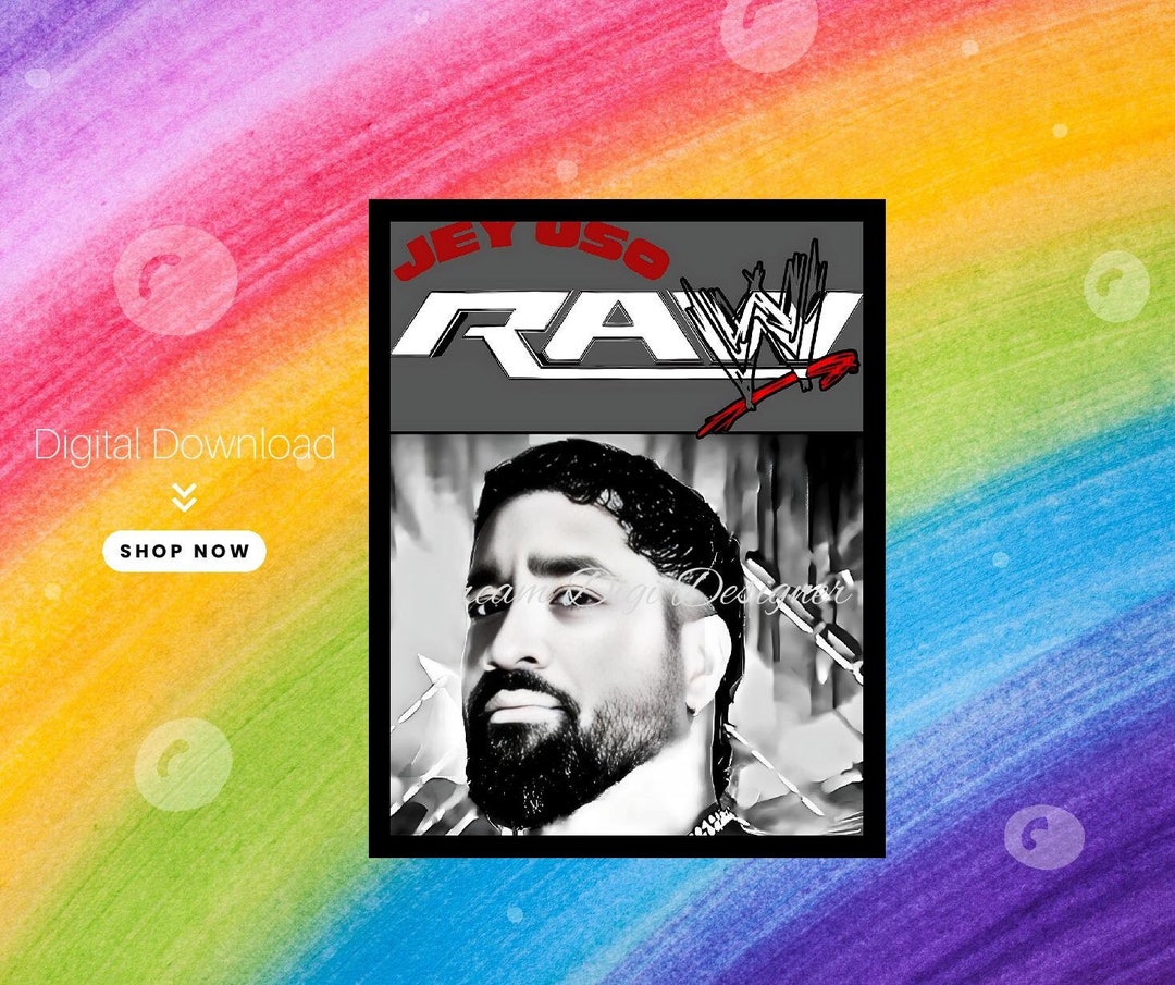 WWE Print, Jey Uso Crowd Poster Wrestling Wall Art, Jey Uso Wall Art ...