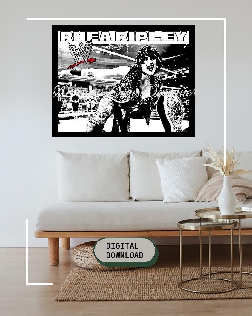 Rhea Ripley Mamis Always on Top Poster, WWE Print, Wrestling Wall Art ...