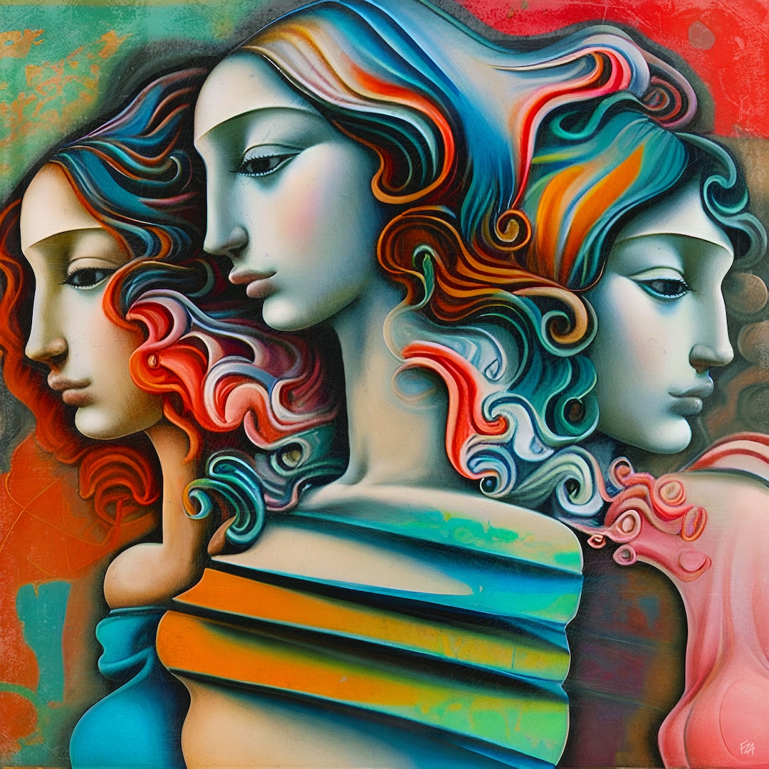 Renaissance Abstracted, Digital Art Artwork in a Surrealistic ...