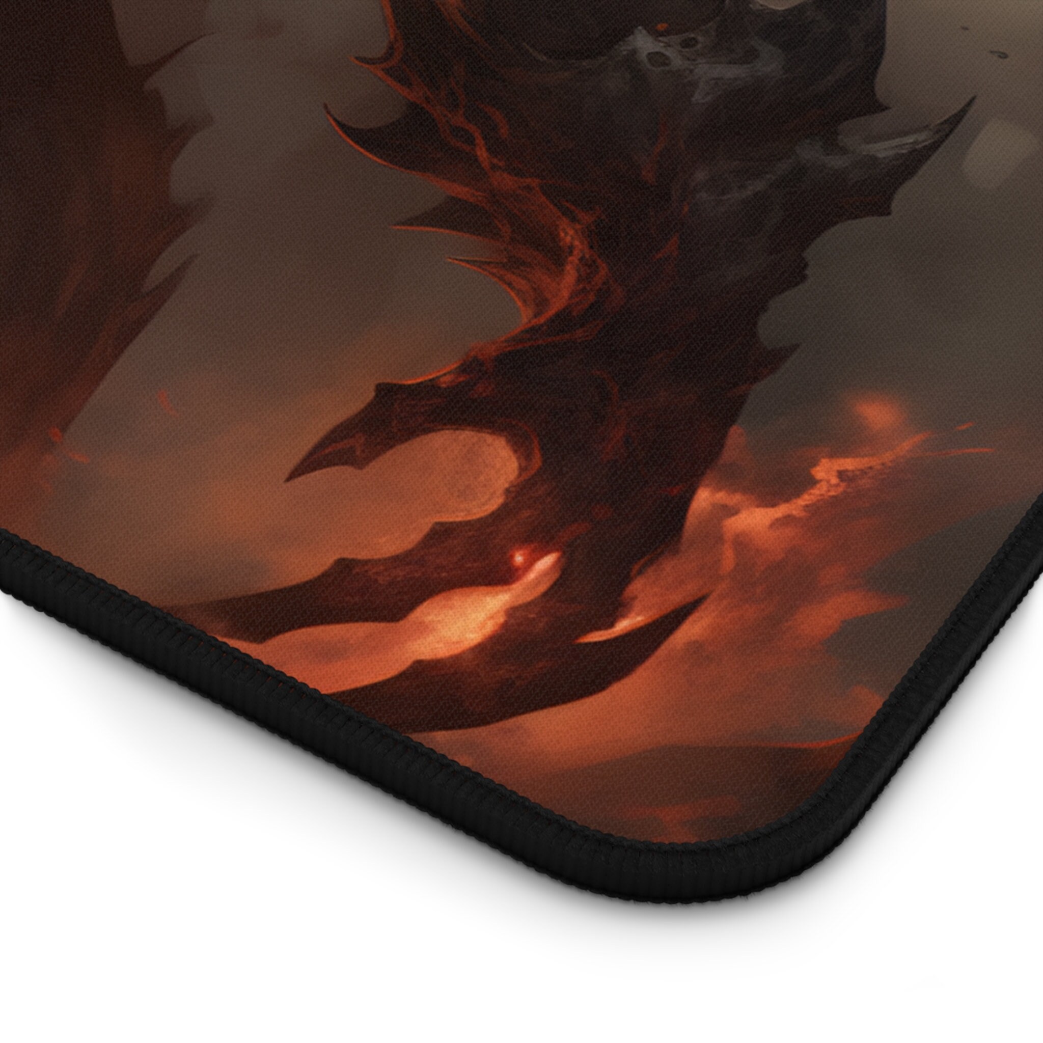 Demon Lord From Hell Desk Mat Mouse Pad Gaming Desk Mat Diablo IV ...