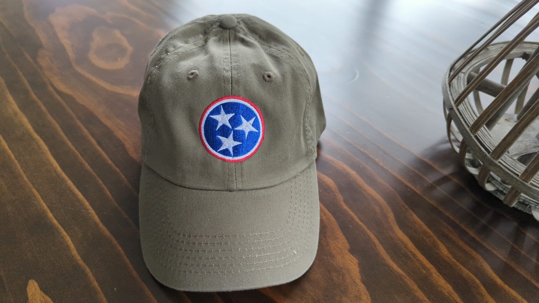 Tennessee Tri-star State Flag Embroidered Baseball Hat - Etsy