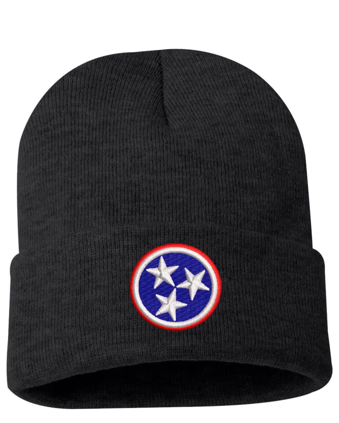 Tennessee Cuffed Beanie Embroidered Tri-star Volunteer State Flag ...