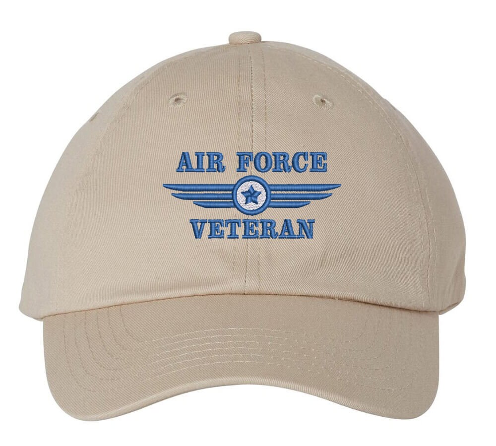US Air Force Veteran Baseball Hat, USAF Veteran Hat, US Military ...