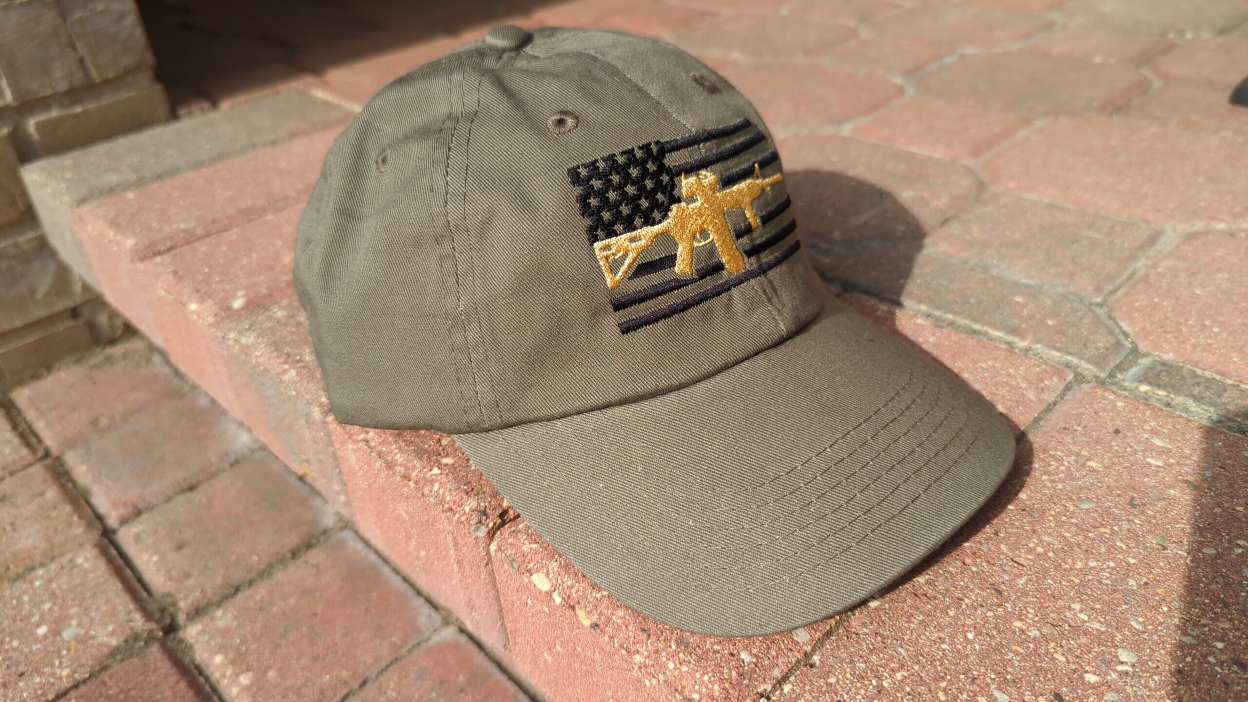 2nd Amendment Support Baseball Cap, Constitution Support Cap, AR-15 American Flag Hat, Second ...