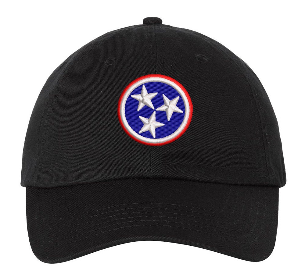 Tennessee Tri-star State Flag Embroidered Baseball Hat - Etsy