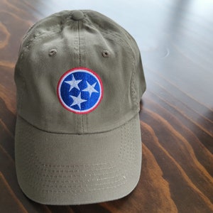 Tennessee Tri-star State Flag Embroidered Baseball Hat - Etsy