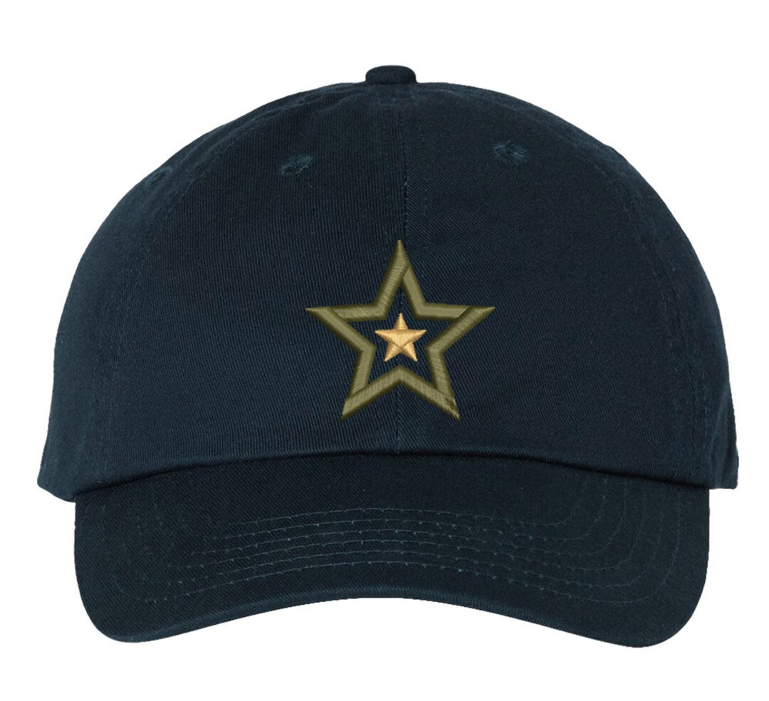 Military Army Star Baseball Cap, Army Dad Hat, Military Baseball Hat - Etsy