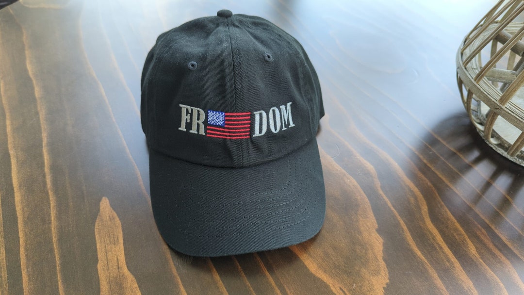 Freedom Baseball Cap, USA Flag Cap, American Freedom Hat, American Flag ...