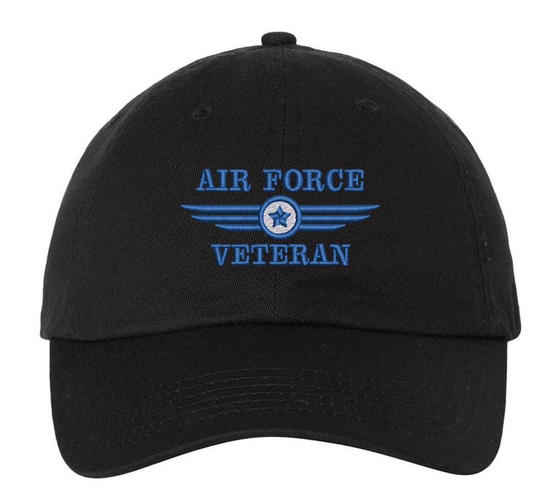 US Air Force Veteran Baseball Hat, USAF Veteran Hat, US Military ...