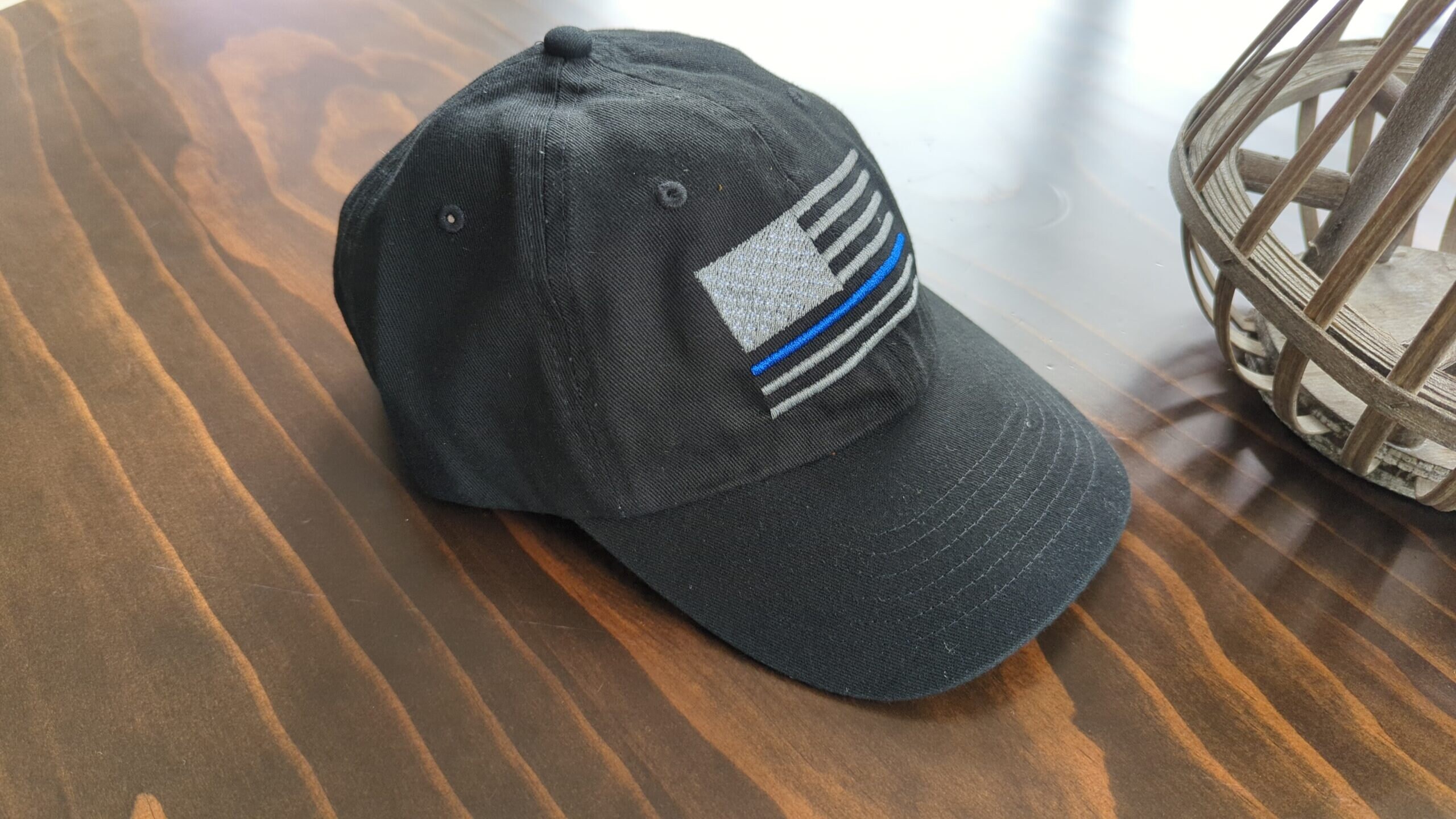 Thin Blue Line American Flag Baseball Cap, the Blue Hat, Police Support ...