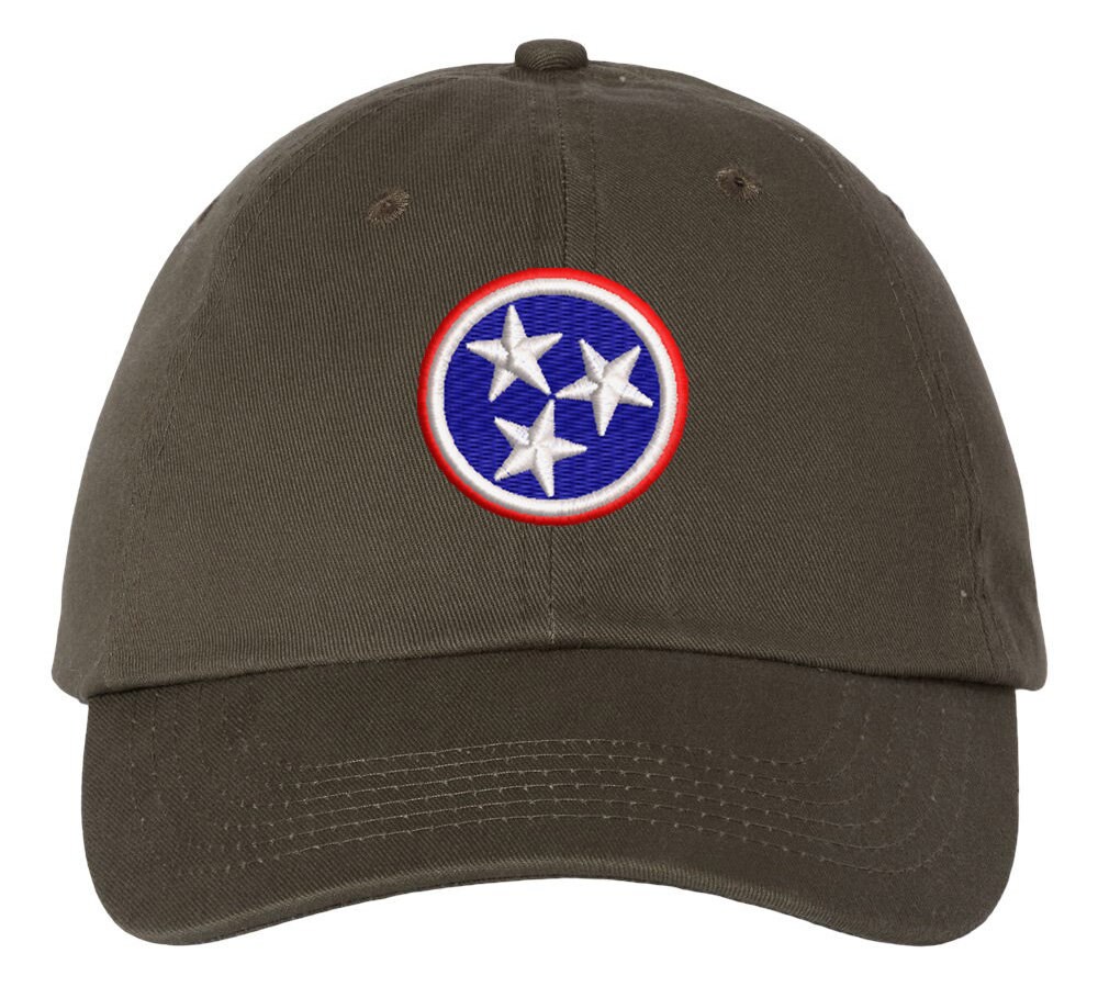 Tennessee Tri-star State Flag Embroidered Baseball Hat - Etsy