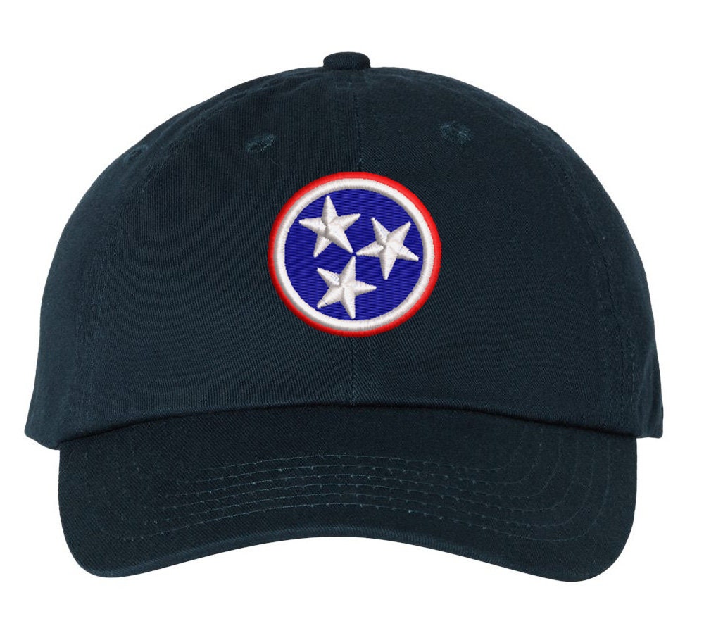 Tennessee Tri-star State Flag Embroidered Baseball Hat - Etsy