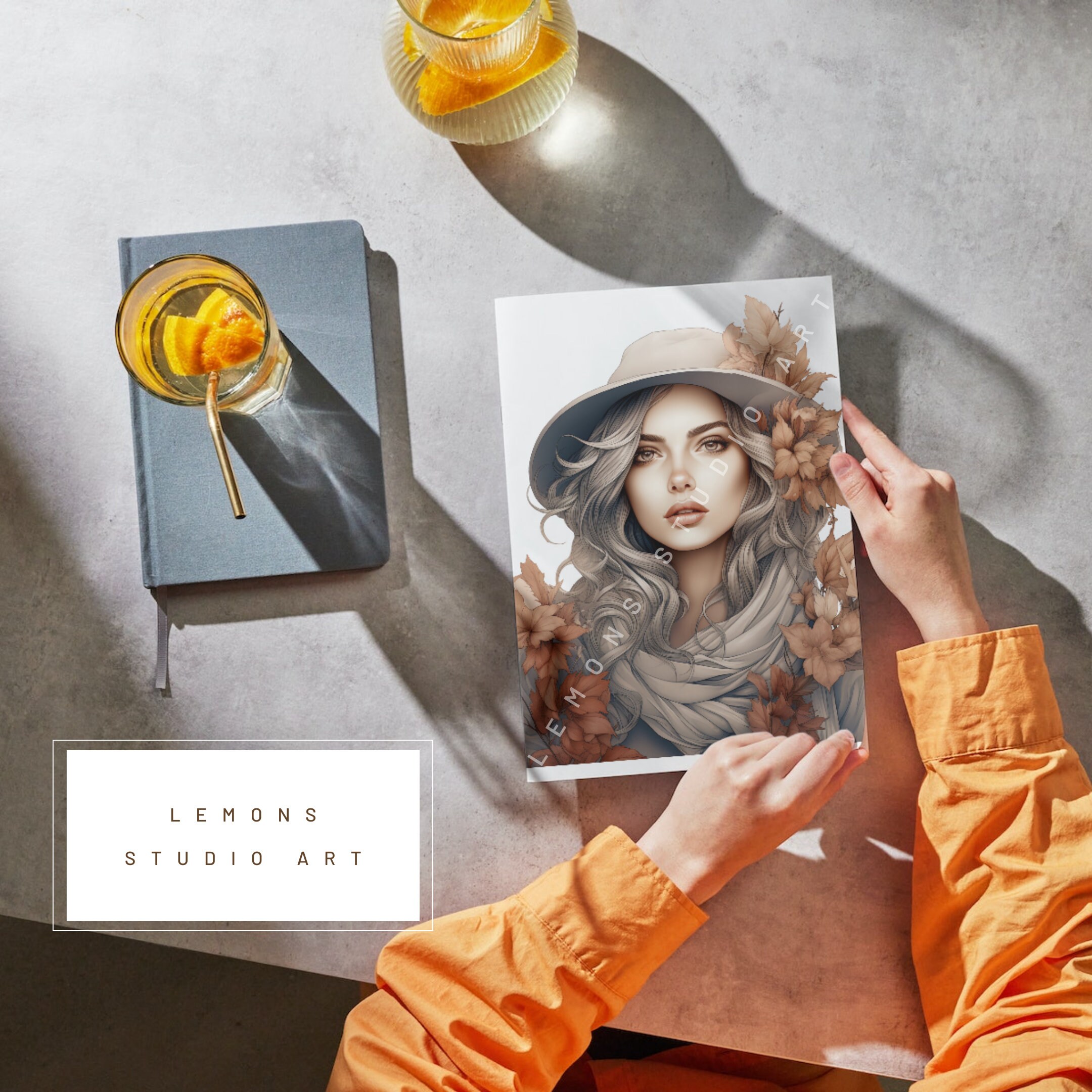 Autumn Gaze Premium Adult Coloring Sheets 3 Digital Printable Instant ...