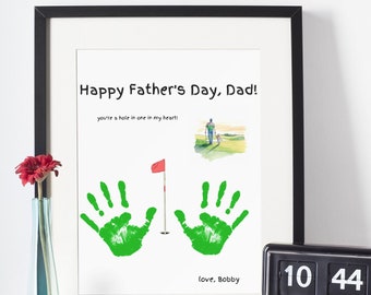 Handprint Art for Father's Day | Art for Father's Day | Easy DIY Craft ...