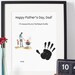 Handprint Art for Father's Day | Art for Father's Day | Easy DIY Craft ...