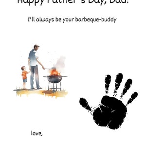 Handprint Art for Father's Day | Art for Father's Day | Easy DIY Craft ...