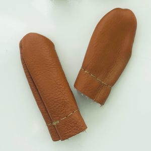 Leather Finger Guards/protectors (1-PAIR) - Etsy