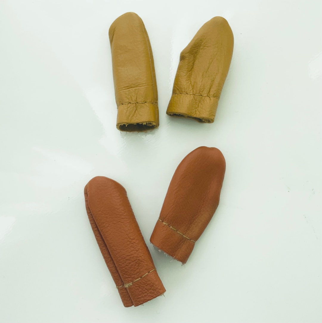 Leather Finger Guards/protectors 1-PAIR - Etsy