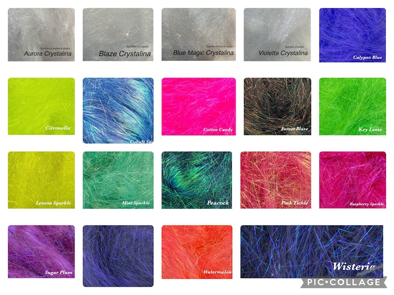 Heat Bondable Colored Angelina Fibers- - Etsy