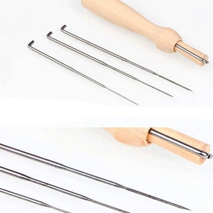 Single Needle Holder Wooden Punch Pen Style Handle- (needle Not ...