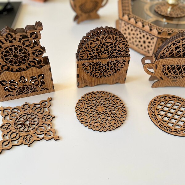 Moroccan Coasters - Etsy