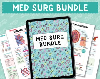 Med Surg Bundle Med Surg Study Guide Bundle Nursing Notes - Etsy