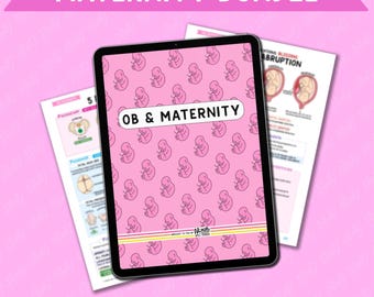 Ob/maternity Nursing Bundle, Nursing Notes, Digital Download, Nursing ...