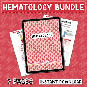 Hematology Disorders Nursing Study Guide Med Surg Study Guide ...
