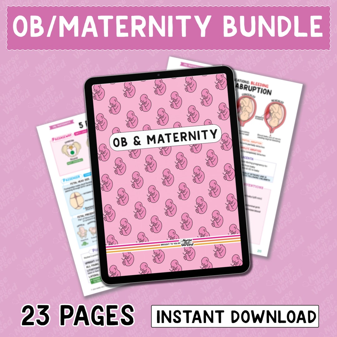 OB/ Maternity Nursing Notes Study Bundle - Etsy UK