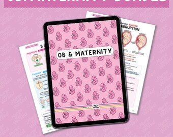 Ob/maternity Nursing Bundle, Nursing Notes, Digital Download, Nursing ...