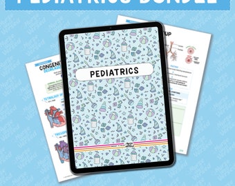 Pediatrics Notes Bundle Pediatric Nurse Nursing Study Sheet Nursing ...