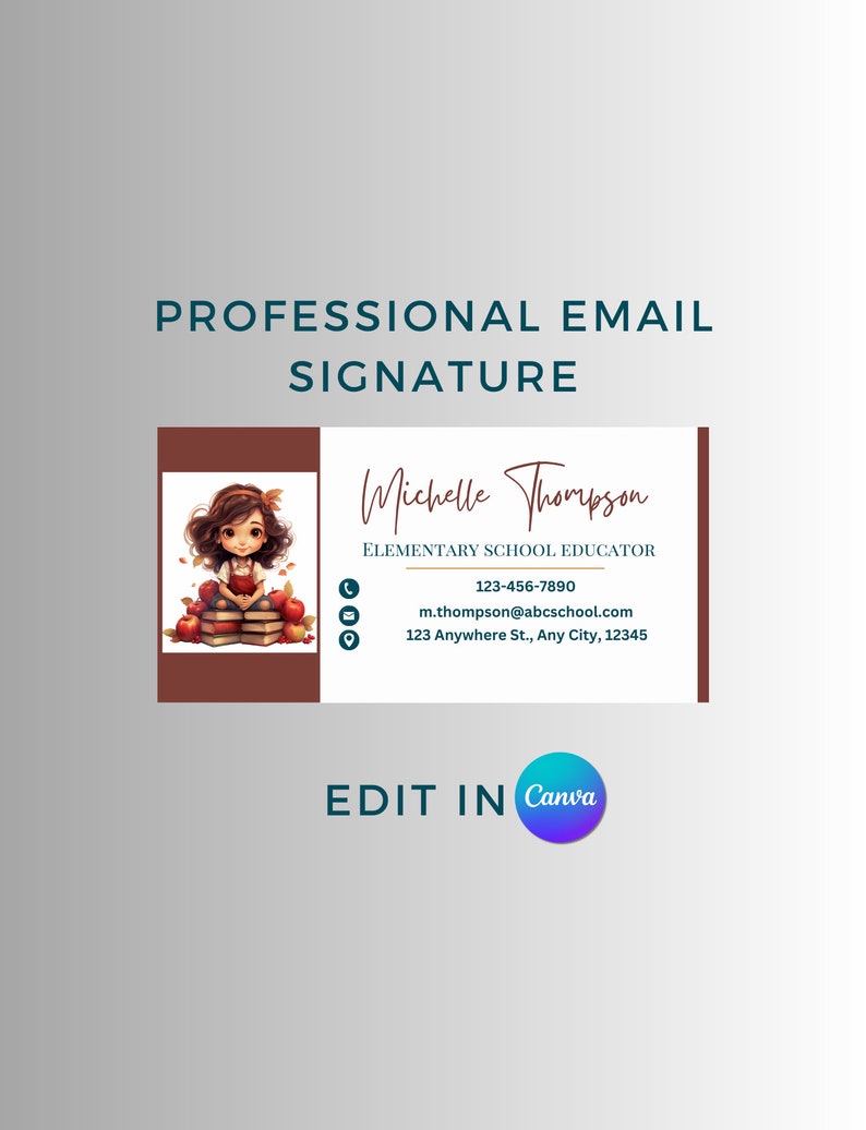 Email Template Canva Editable E-mail Signature Template With - Etsy Canada