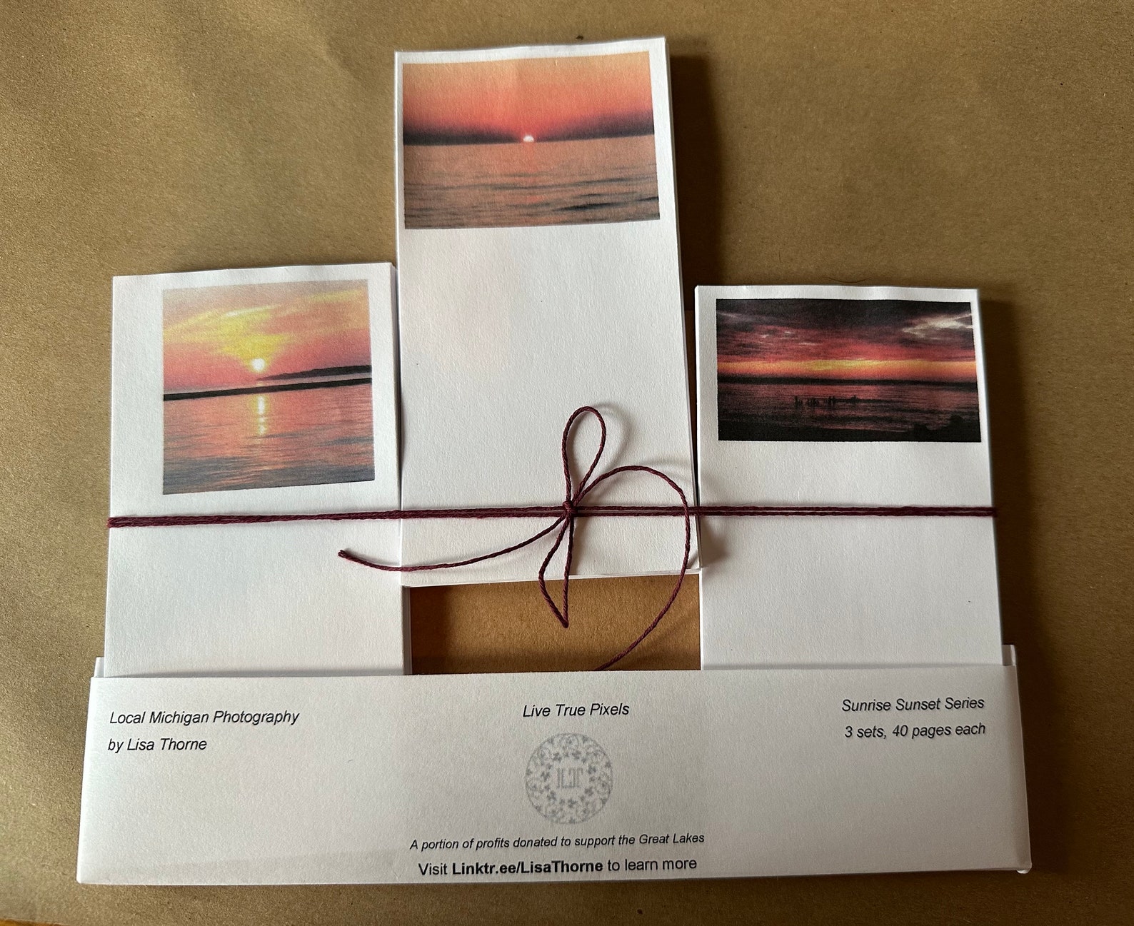 Notepads, Set of 3, "sunrise Sunset" Series - Etsy