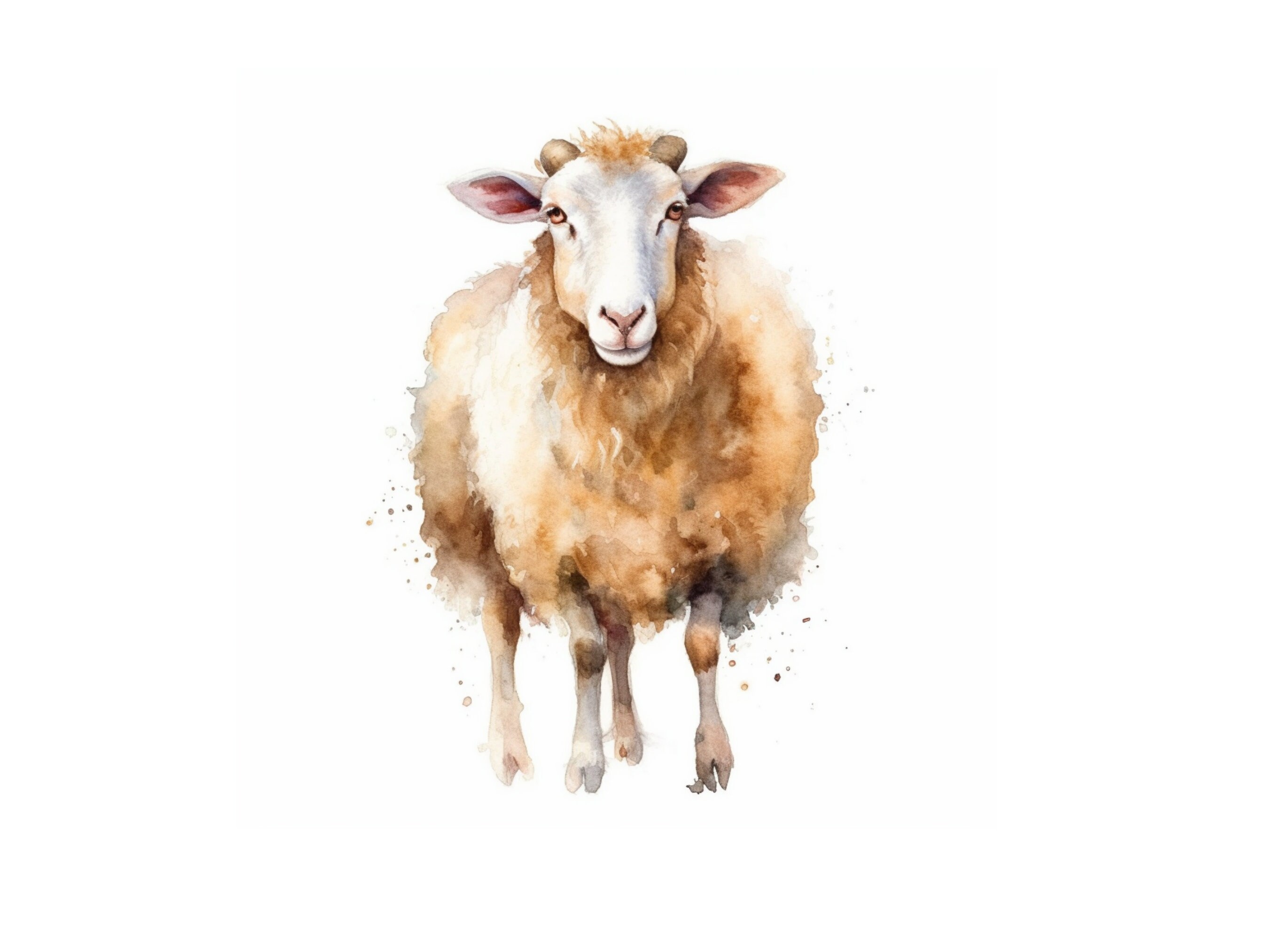 Sheep Watercolor Print, Watercolor Print, Animal Wall Art, Sheep, Farm ...