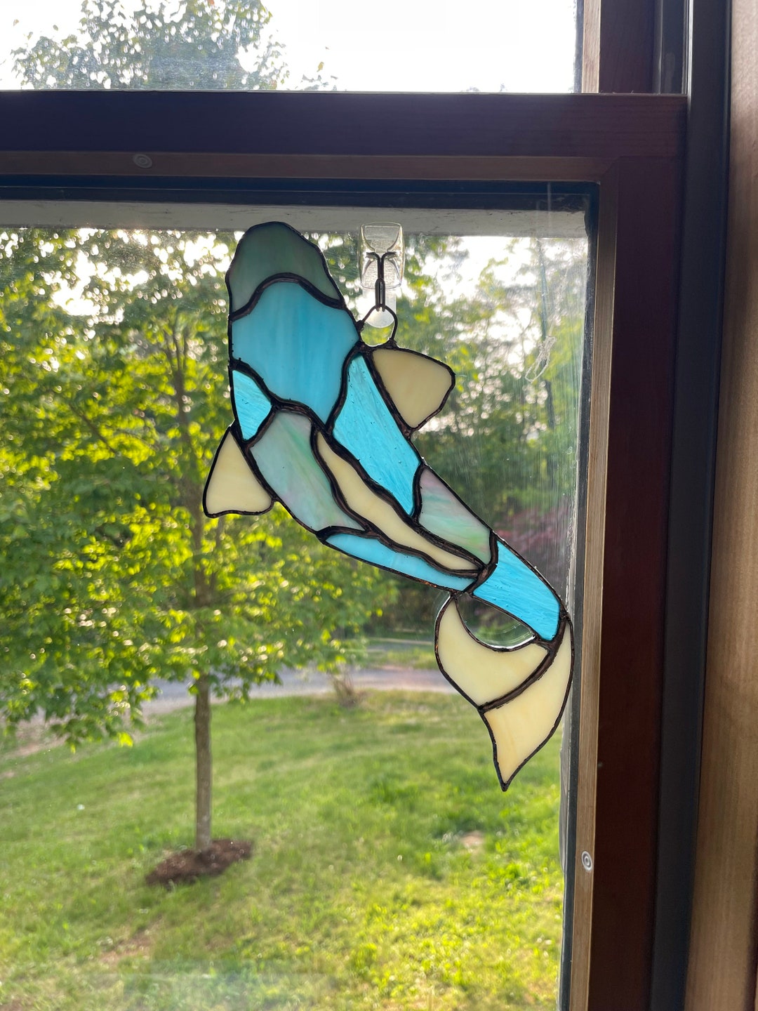 Stained Glass Koi Fish - Etsy