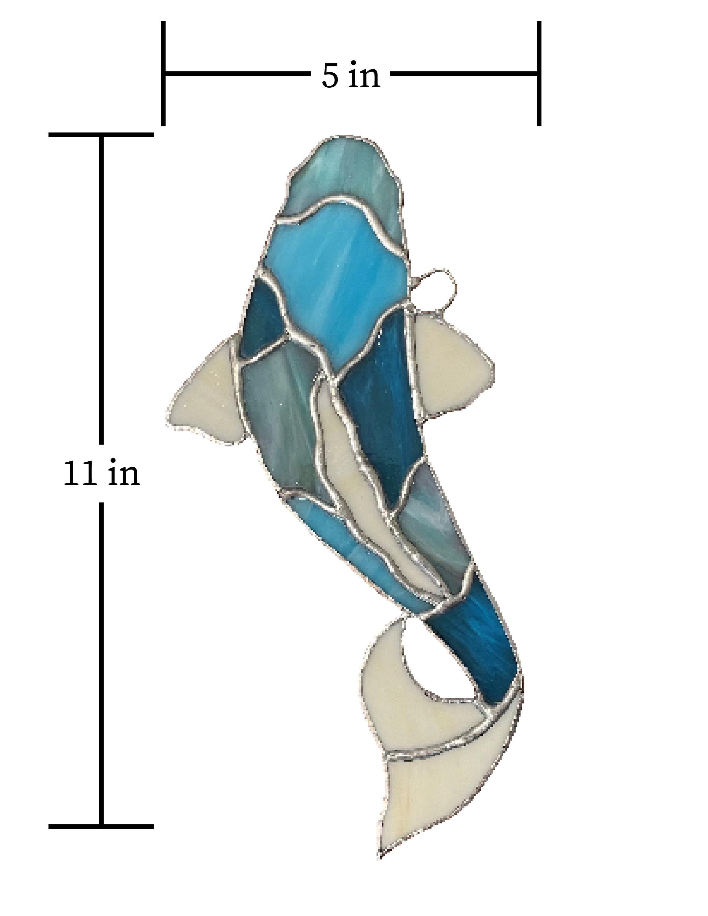 Stained Glass Koi Fish - Etsy