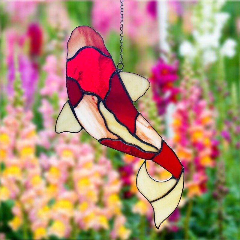 Koi Stained Glass - Etsy