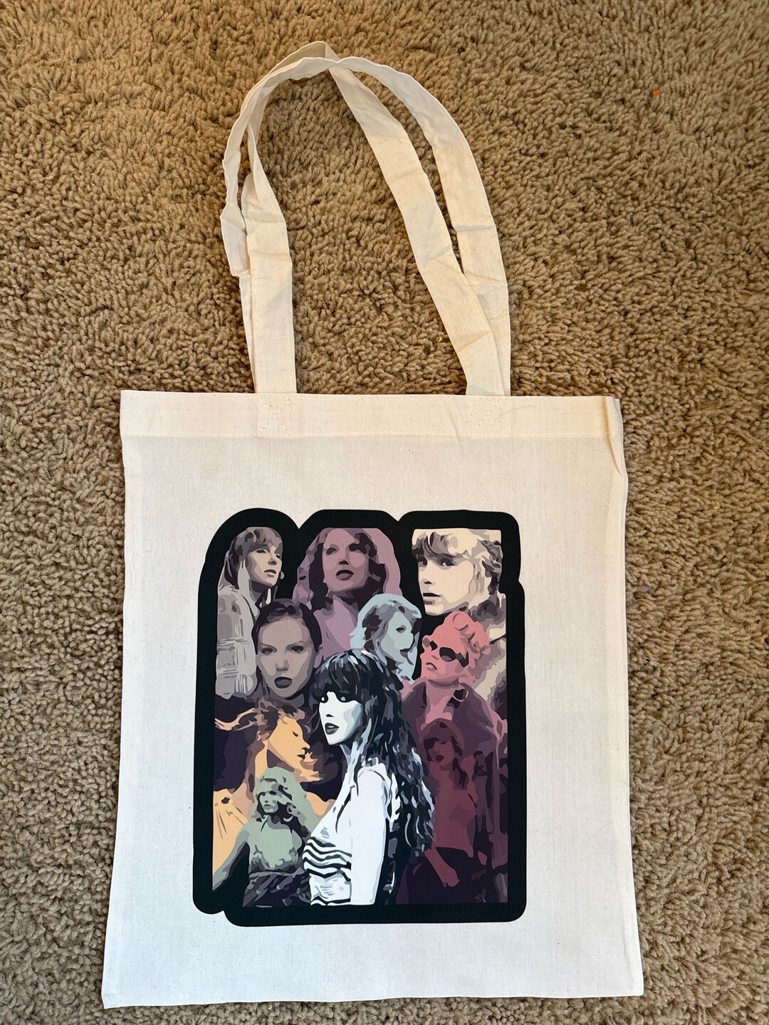 Taylor Swift Canvas Tote Bag 13x15 Book Bag Book Bag Gift Birthday - Etsy