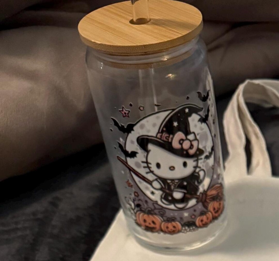 Hello Kitty Tumbler Hello Kitty Glass Mug Hello Kitty Glass Can Hello ...