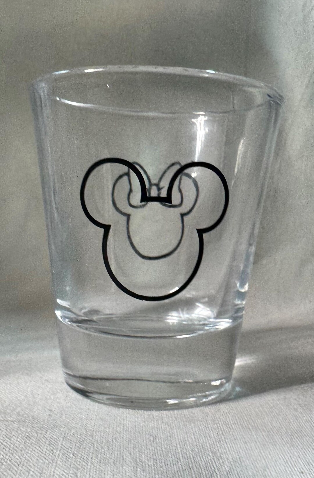 Mickey and Minnie Shot Glasses 1.5 Oz Disney Shot Glasses Christmas ...