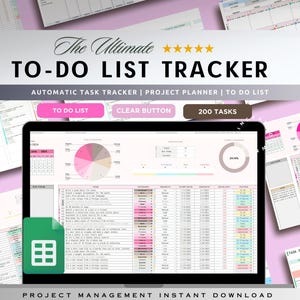 To Do List Template Spreadsheet | Google Sheets Daily Weekly Planner ...